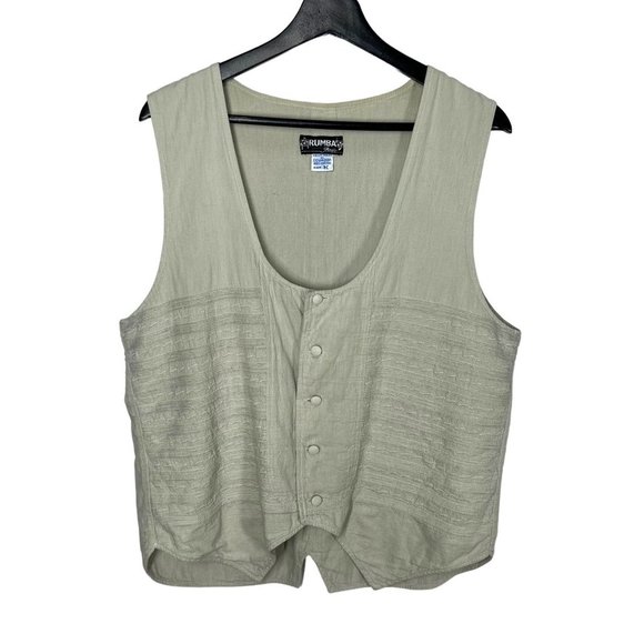 Vintage | Jackets & Coats | Vintage 9s Sage Green Button Up Vest Medium ...